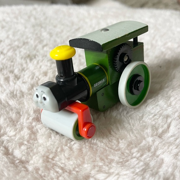 Thomas & Friends | Toys | Thomas Friends Wooden Railway George The Steamroller Wood Train Tank ...